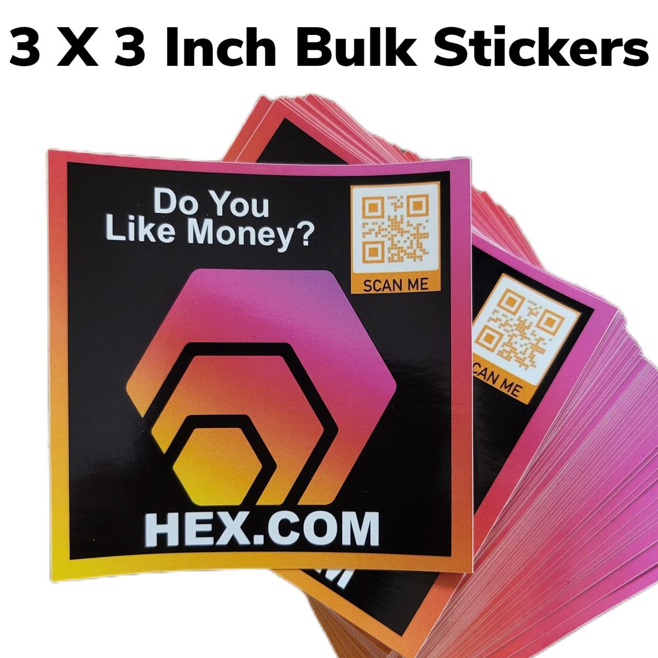 HEX 3" by 3" Do You Like Money? Sticker Pack (50) – Hexmerch.com